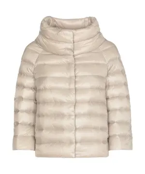 Herno Long-sleeved Quilted Down Jacket - Nude