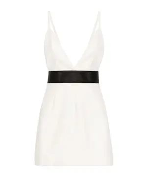 Dolce & Gabbana Dolce Gabbana V-neck Sleeveless Mini Dress