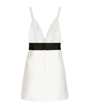 Dolce & Gabbana Dolce Gabbana V-neck Sleeveless Mini Dress