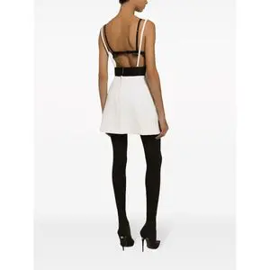 Dolce & Gabbana Dolce Gabbana V-neck Sleeveless Mini Dress