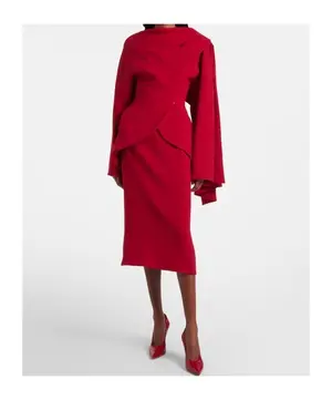 MUGLER High Waist Pencil Skirt
