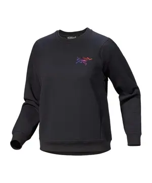 Arc'teryx Aestas Crewneck Fleece Sweater - Black/multicolour