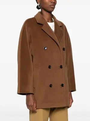 Max Mara Double-breasted Long-sleeved Coat