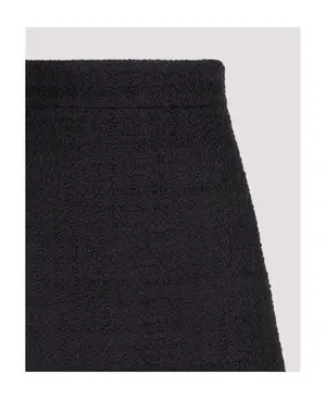 Miu Miu Lace-trim Tweed Skirt