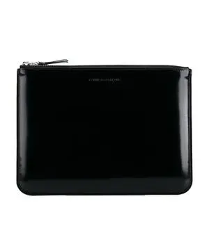Comme Des Garçons Debossed-logo Leather Wallet - Black