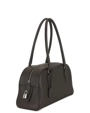 THE ROW Calfskin Leather East Bag - Walnut Shadow Ans