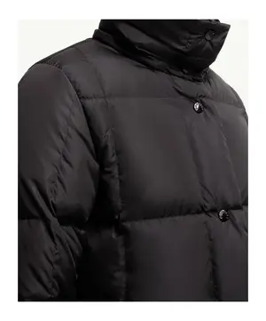 Moncler Litte Square-quilted Hooded Long Down Jacket