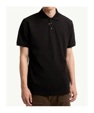 Moncler Logo Cotton Piquet Polo Shirt