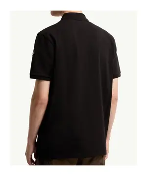 Moncler Logo Cotton Piquet Polo Shirt