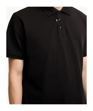 Moncler Logo Cotton Piquet Polo Shirt