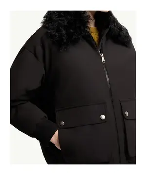 Moncler Rougequeue Hooded Short Down Jacket