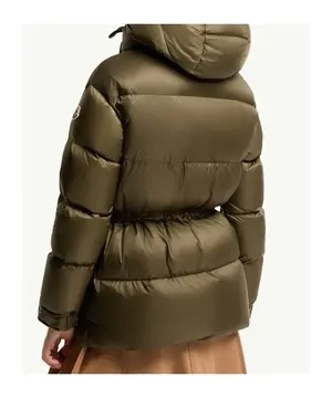 Moncler Sesie Hooded Mid-length Down Jacket