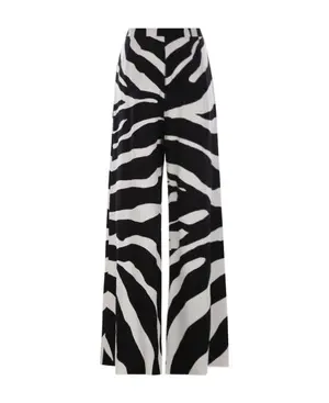 Dolce & Gabbana Dolce Gabbana Zebra-printed High Waist Flared Pants