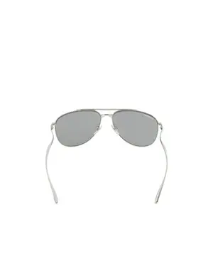 Balenciaga Monday Pilot Sunglasses In Light Ruthenium