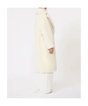 Max Mara Tedgirl Long Coat - White