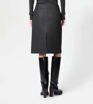 TOD'S Double-pocket Wool Skirt