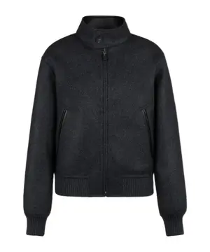 TOD'S Wool Bomber Jacket - Grey