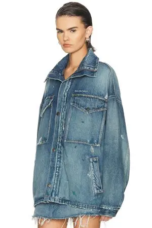 Balenciaga Denim Parka
