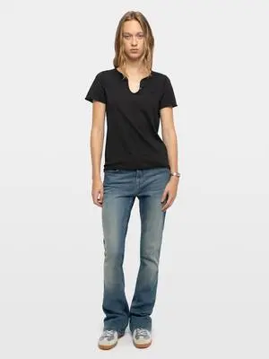 Zadig&Voltaire Fishnet Henley T-shirt