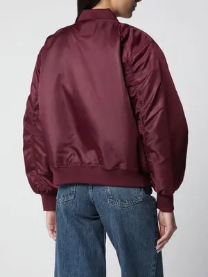 ANINE BING Leon Relaxed Fit Bomber Jacket - Violet