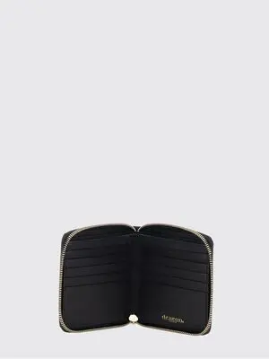 Dragon Diffusion Woven Leather Bifold Zip-around Wallet - Black