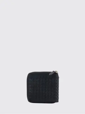 Dragon Diffusion Woven Leather Bifold Zip-around Wallet - Black