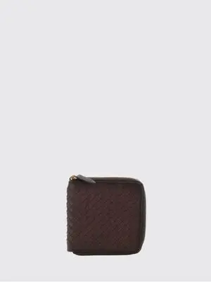 Dragon Diffusion Woven Leather Bifold Zip-around Wallet - Brown