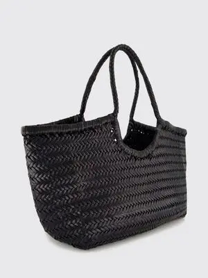 Dragon Diffusion Nantucket Woven Leather Shoulder Bag - Black