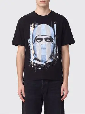 IH NOM UH NIT Crewneck Cotton T-shirt With Graphic Print And Slogan - Black