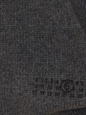 MAISON MARGIELA Asymmetric Wool-blend Knit Mini Dress