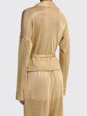 Alberta Ferretti Wrap Shirt In Viscose And Lurex With Rever Collar