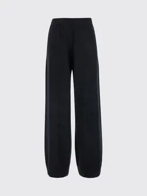 Fabiana Filippi Straight-leg Wool, Silk, And Cashmere Knit Trousers - Black