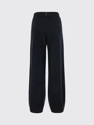 Fabiana Filippi Straight-leg Wool, Silk, And Cashmere Knit Trousers - Black
