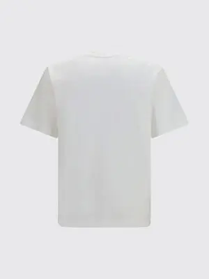 FERRAGAMO Crewneck Cotton T-shirt With Contrasting Front Logo
