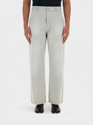 MAISON MARGIELA Wide-leg Denim Jeans With Worn Effect - Grey