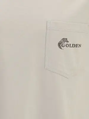GOLDEN GOOSE Long-sleeved Cotton T-shirt With Contrast Logo