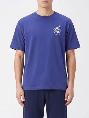 NEW BALANCE Graphic Print Cotton Blend T-shirt With Contrast Logo