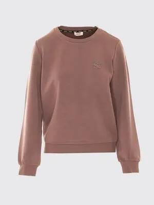 Liu Jo Crewneck Long-sleeved Jumper With Rhinestone Logo