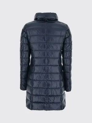 Herno Long Water-repellent Nylon Down Jacket With High Neck And Slim Fit - Blue