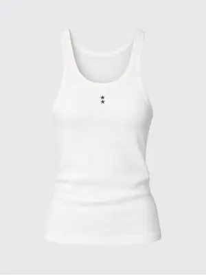 ICON DENIM LOS ANGELES Ribbed Jersey Tank Top - White