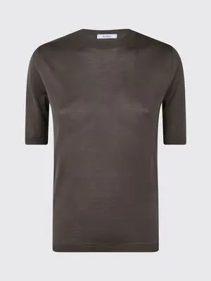 Max Mara Short-sleeved Silk And Cashmere Knit Top - Green