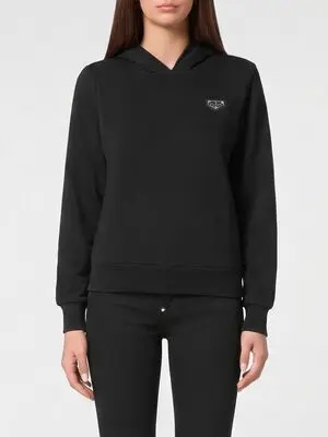 Philipp Plein Jersey Hoodie With Contrast Logo