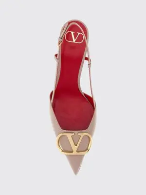 Valentino Garavani Vlogo Signature Calfskin High-heel Slingback Pumps - Blush Pink