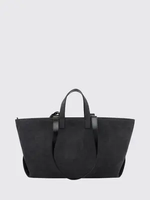 A.p.c. Large Suede Tote Bag With Four Handles - Grey