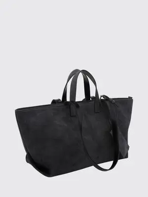 A.p.c. Large Suede Tote Bag With Four Handles - Grey