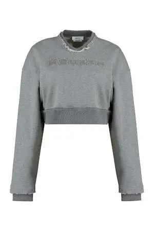 Alexander McQueen Logo Cropped Sweatshirt
