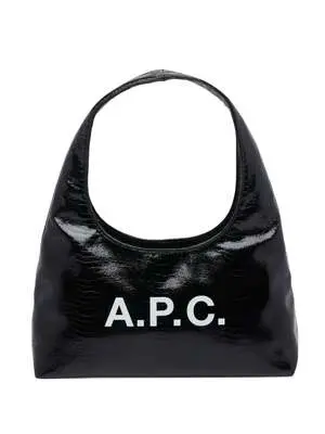 A.p.c. Mini Top-handle Bag With Magnetic Interior Closure - Nero