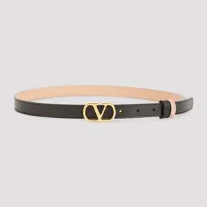 Valentino Garavani Leather Belt For - Black
