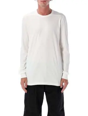 Rick Owens Rick Owens Level Mini T-Shirt In Soft Cotton With Signature Seam Milk