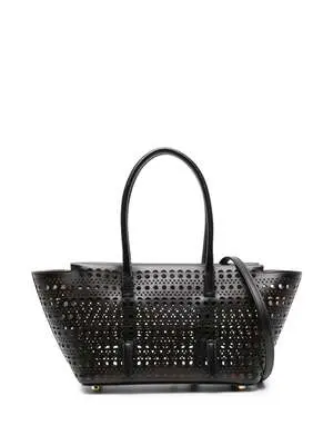 Alaïa Neo Mina 20 Mini Tote Handbag - Rougegren